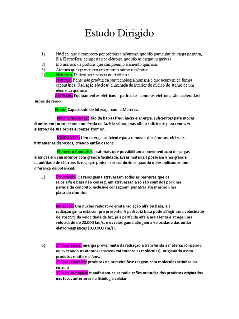 Estudo Dirigido | PDF