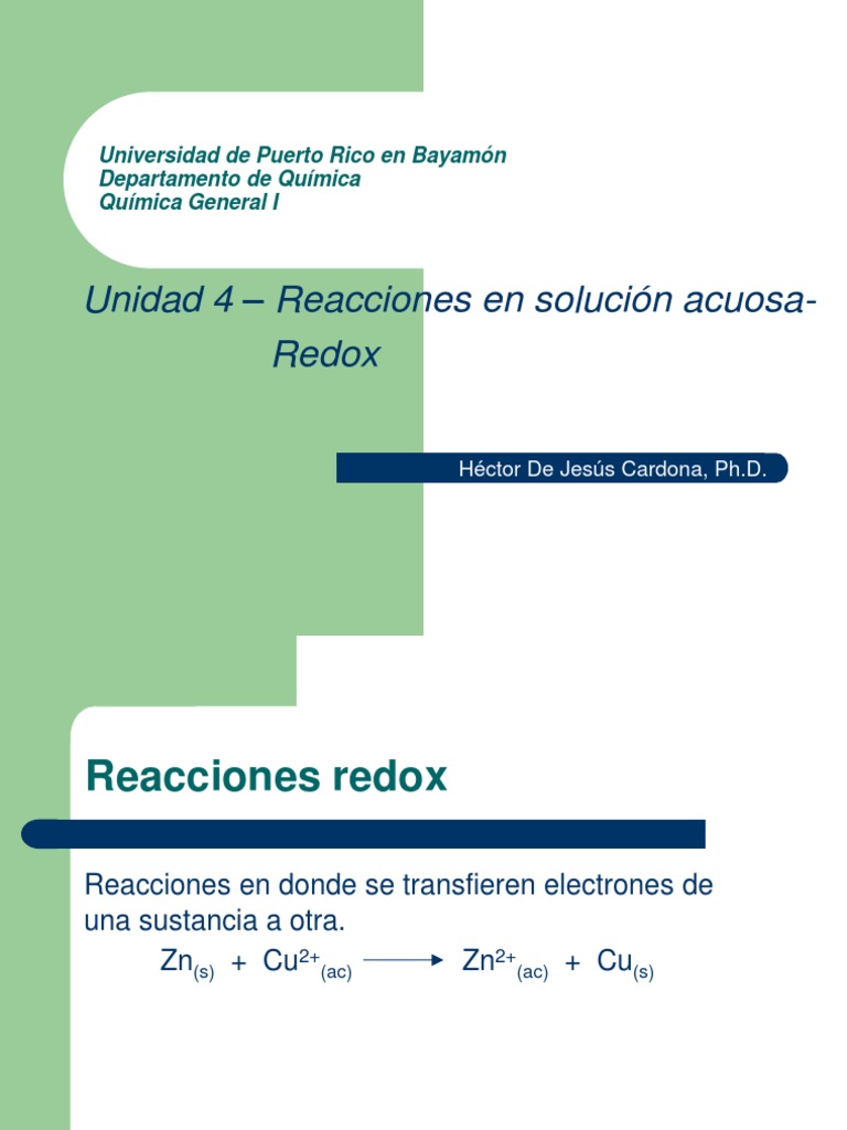 U 4 Redox R | PDF