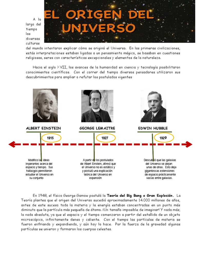 El Origen Del Universo | PDF | Universo | Big Bang