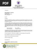 Request Letter To LGU | PDF