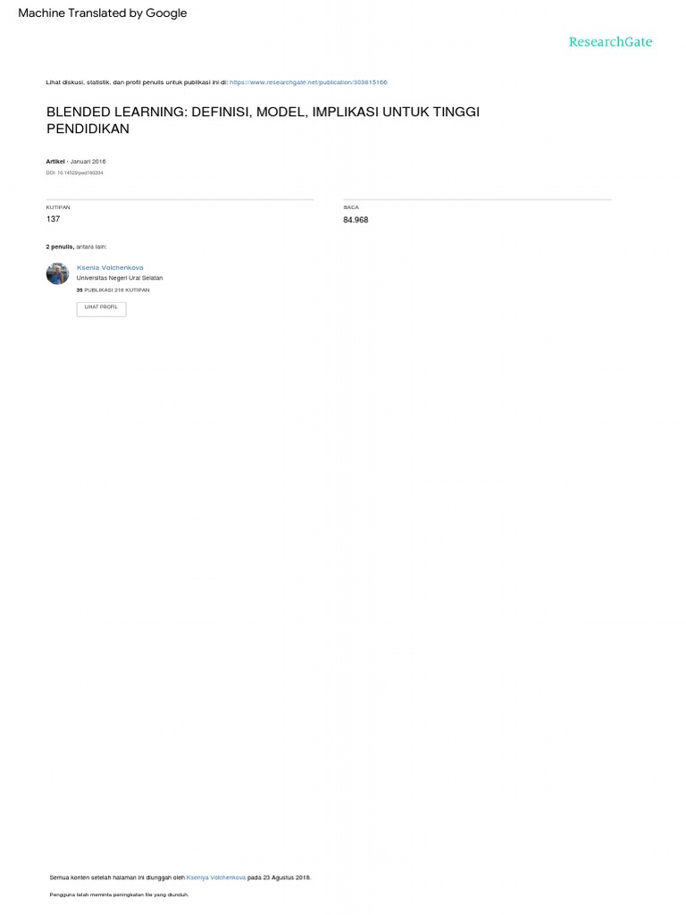 Blended Learning | PDF