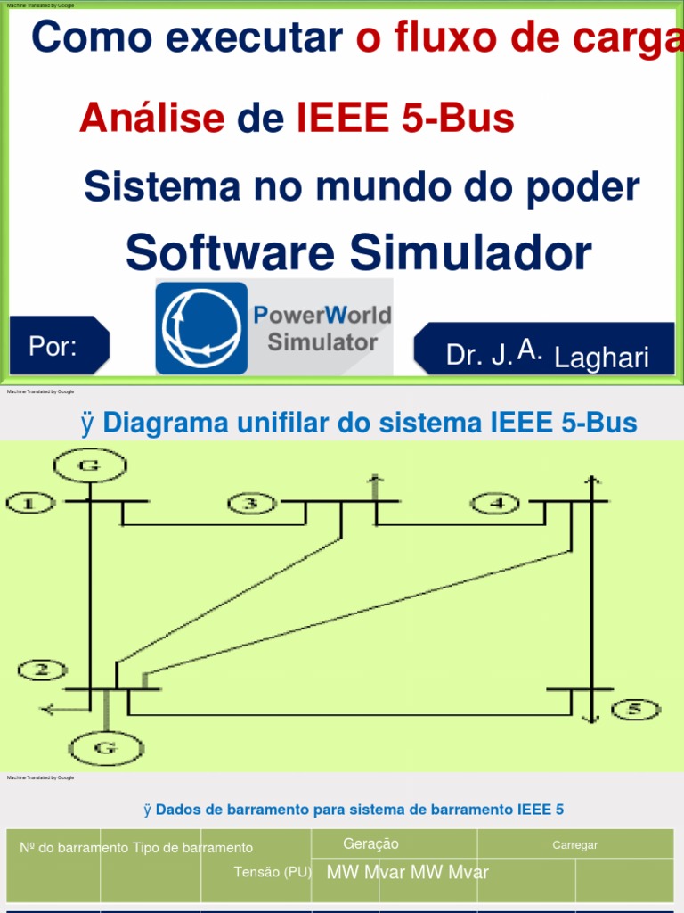 Ieee 5 Bus System Data Pdf