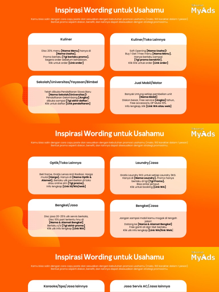 Promo Kreatif untuk Bisnis Anda | PDF | Bisnis | Pengelolaan Keuangan ...