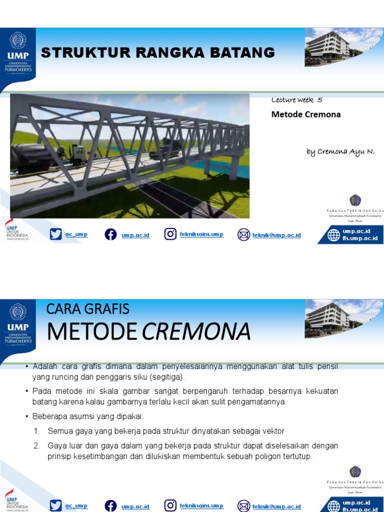 Struktur Rangka Batang: Metode Cremona | PDF