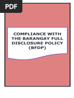 SGLGB Template - Barangay Full Disclosure Board | PDF