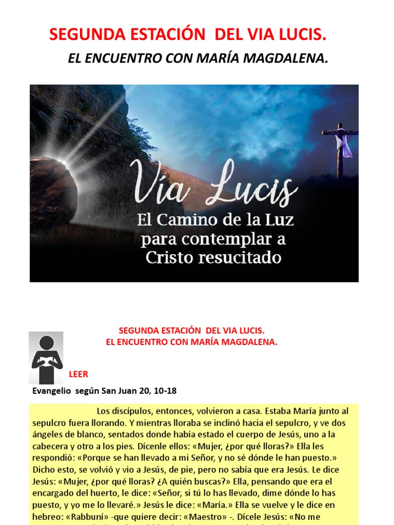 Via LUCIS 2da Estacion | PDF | María, madre de Jesús | Jesús