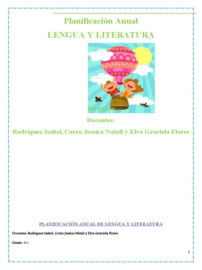 Planificacion-Anual-4to.-Isabel Rodriguez.-Lista-1 | PDF | Evaluación ...