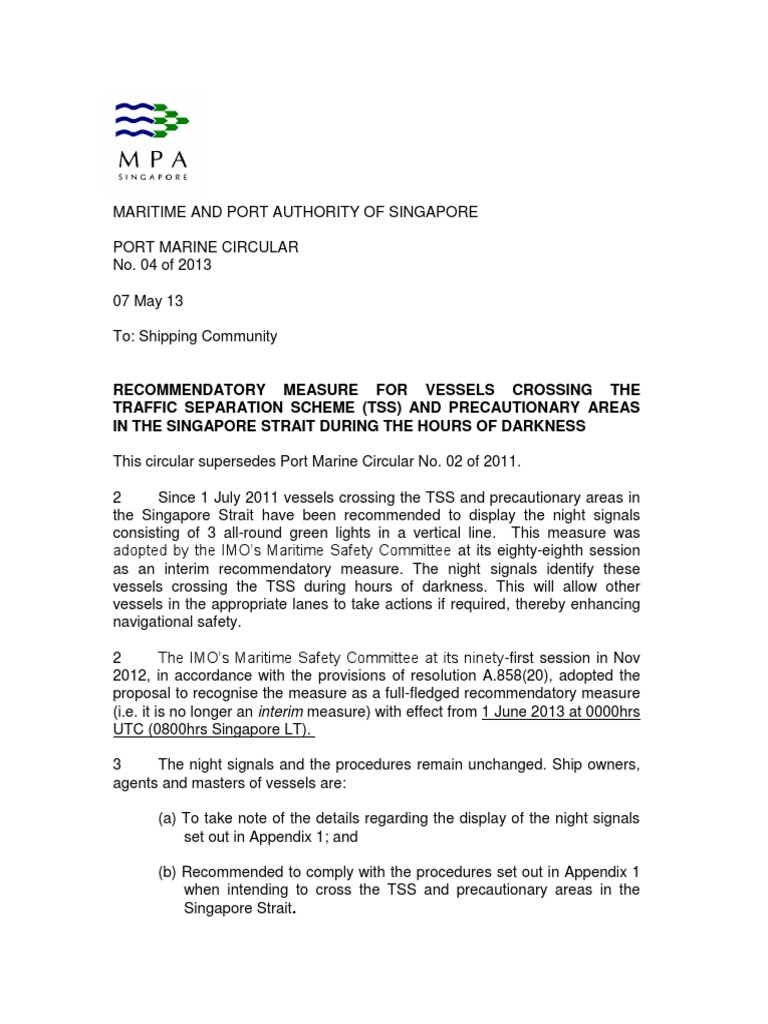 pc13-04 Tss Crossing | PDF | Traffic | Transport