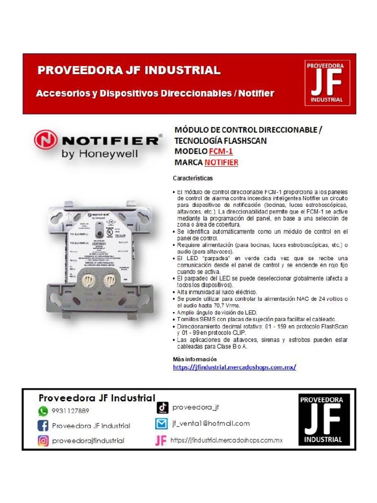 Modulo Control Notifier FCM-1 | PDF