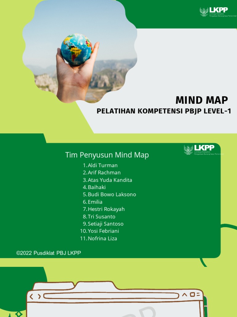 Mind Map Pengantar PBJP Level-1 Versi 1 | PDF