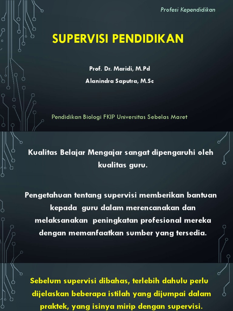 Supervisi Pendidikan | PDF