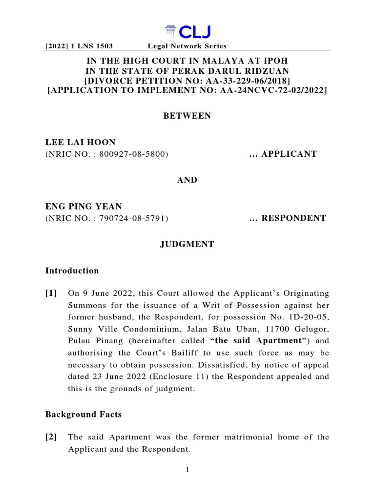 Order 45 - Writ of Possession | PDF