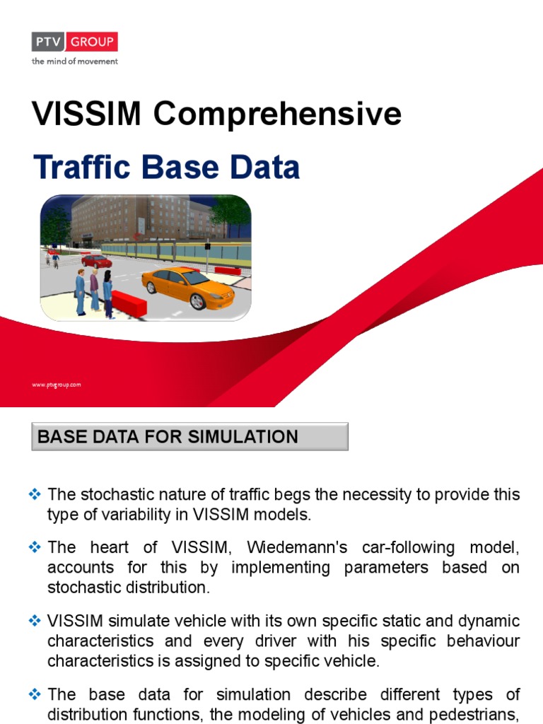 Vissim Training - 4. Traffic Base Data | PDF