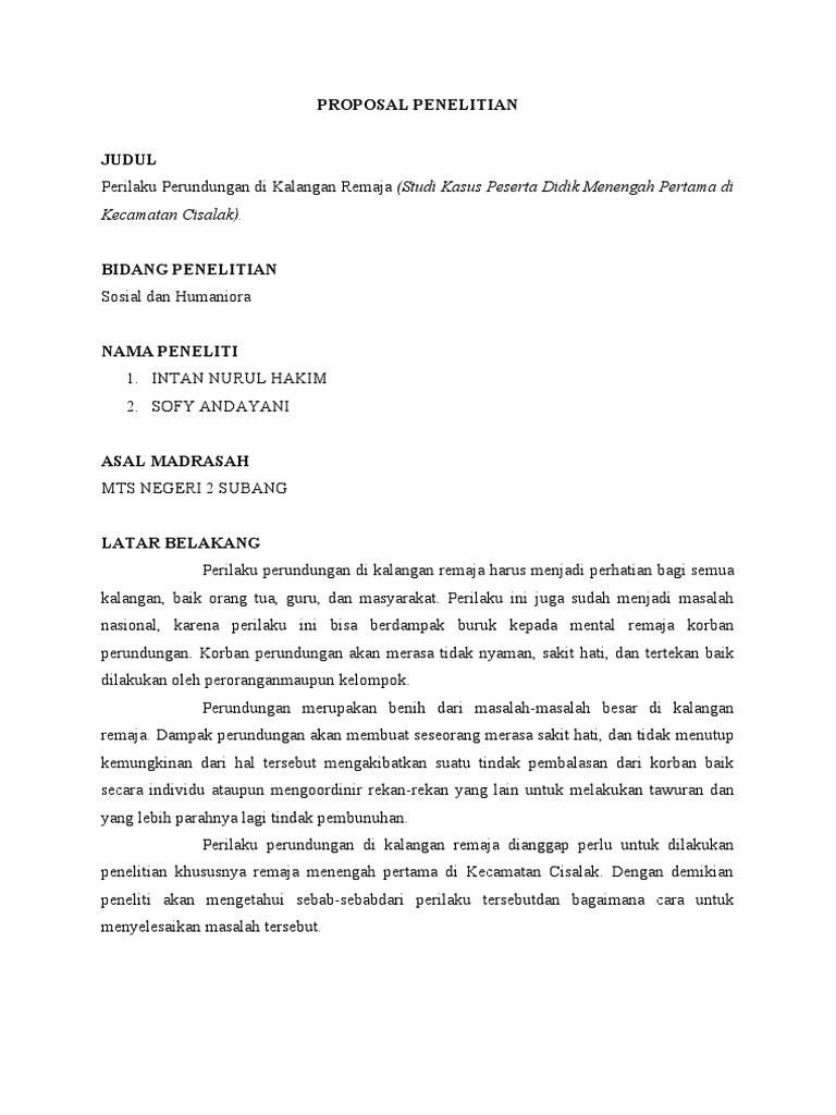 Proposal Myres 2023 | PDF