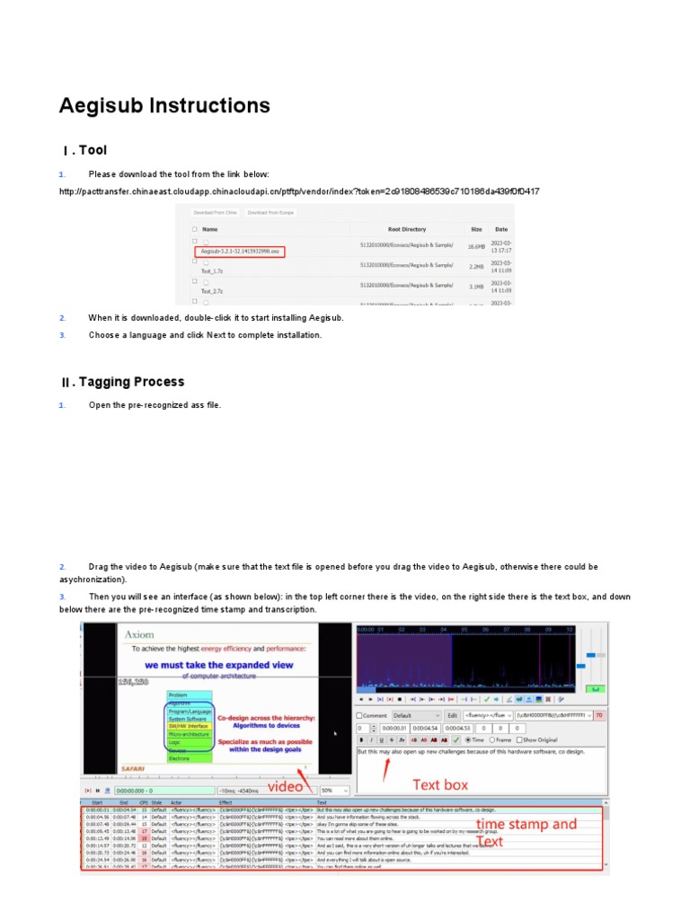 Aegisub Instructions - 20230314 | PDF | Software Development | Software Engineering