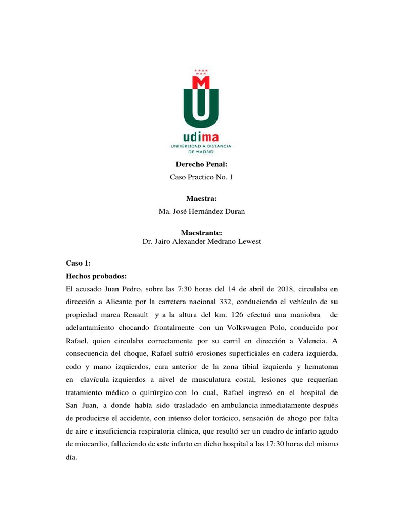 Jairo Medrano Lewest - Caso PrÃ¡Ctico 1 | PDF | Infarto de miocardio ...