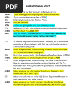 Script For Recognition Ceremony | PDF