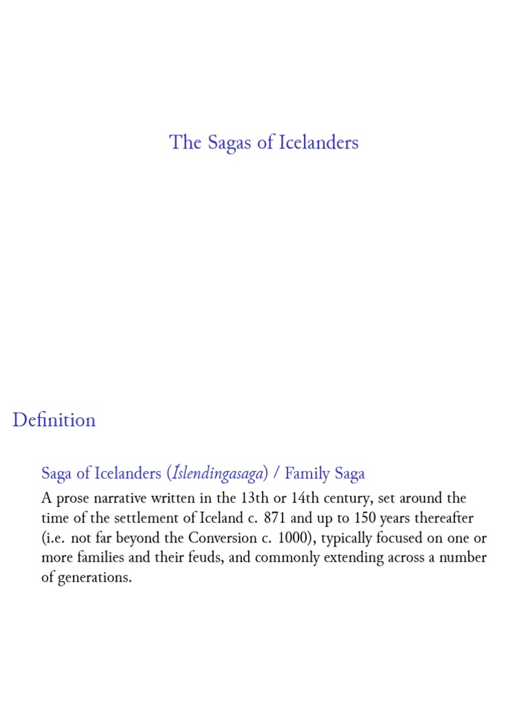 11 The - Sagas.of - Icelanders | PDF | Saga | Norse Mythology