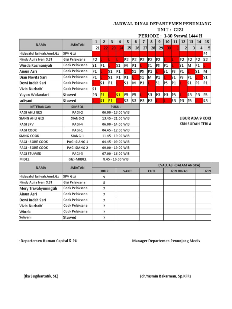 JADWAL SYAWAL Fix | PDF
