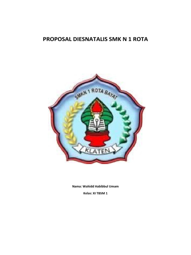 Proposal Diesnatalis SMK Rota | PDF