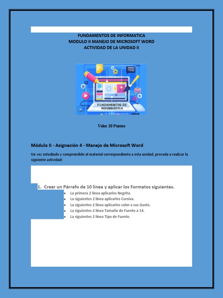 Actividad 4 Manejo de Word | PDF | Microsoft Word