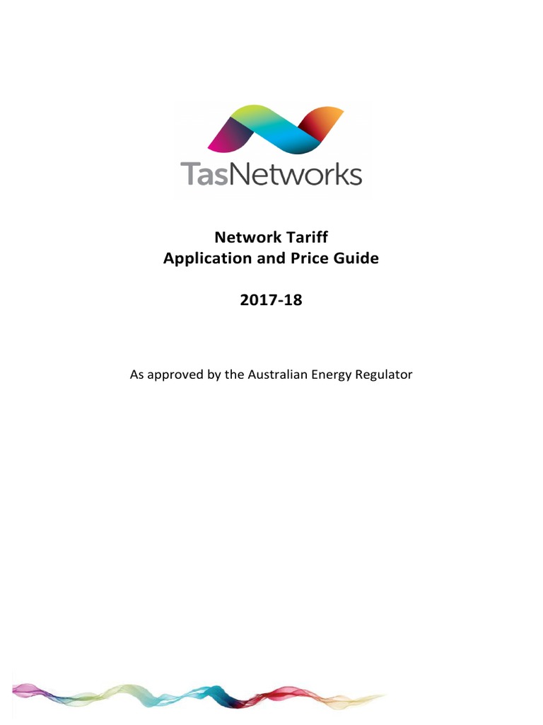 2017 18 Network Tariff Application and Price Guide APPROVED | PDF ...