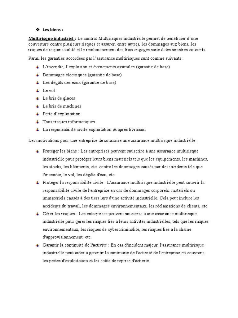 PARTIE | PDF | Assurance | Risque