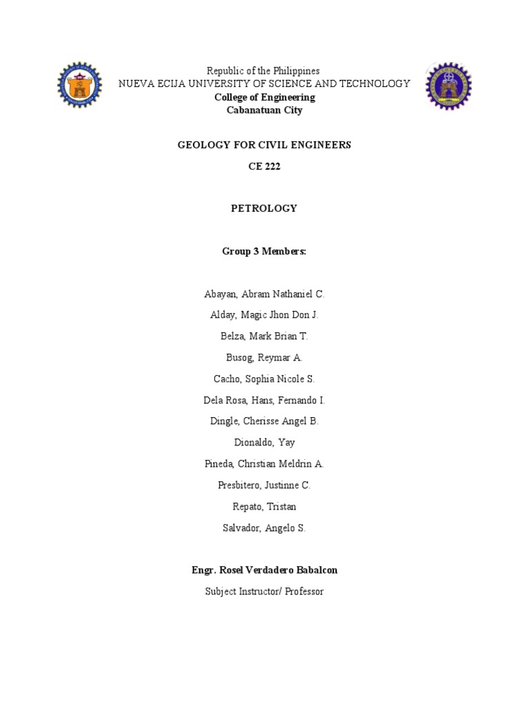 PETROLOGY | PDF | Clastic Rock | Igneous Rock