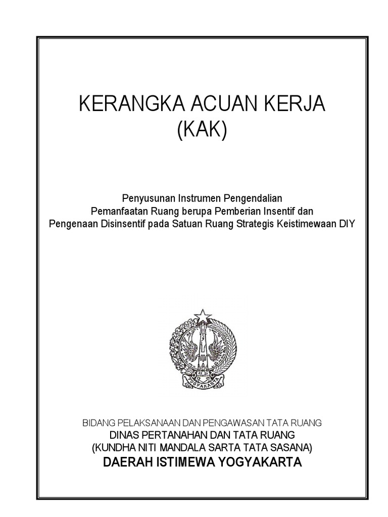 KAK InsentifDisinsenif | PDF | Pengelolaan Keuangan & Uang