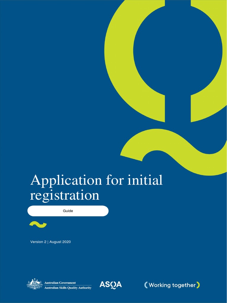 Application Guide - Application For Initial Registration 0 | PDF