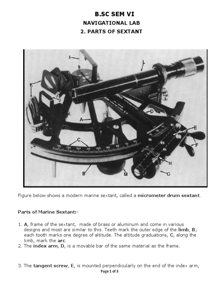 2 CONSTRUCTION OF SEXTANT SEXTANT | PDF