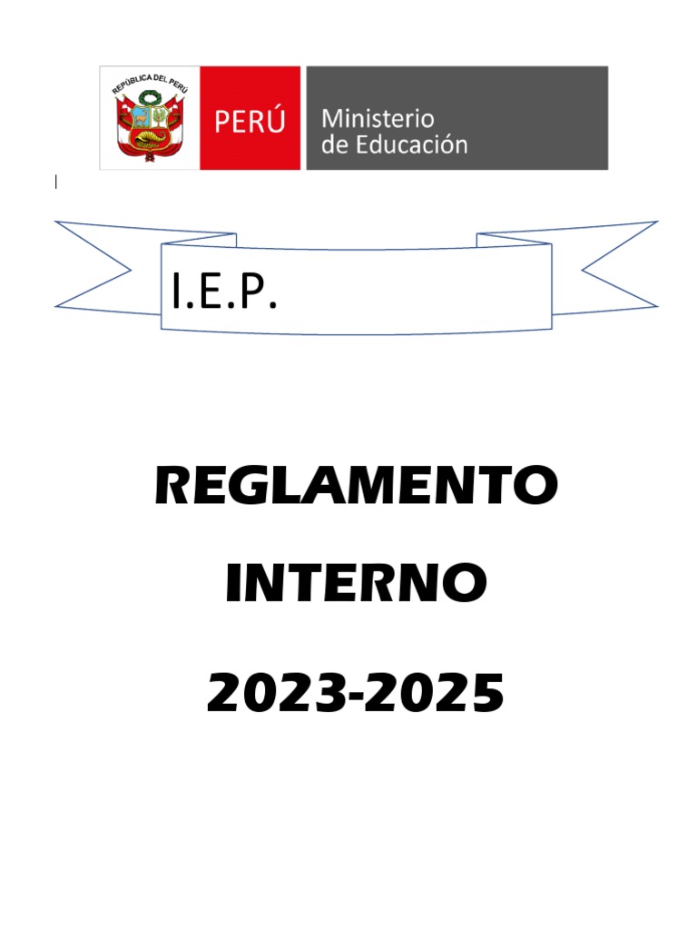 Reglamento Interno 2024 Ri | PDF | Evaluación | Educación primaria