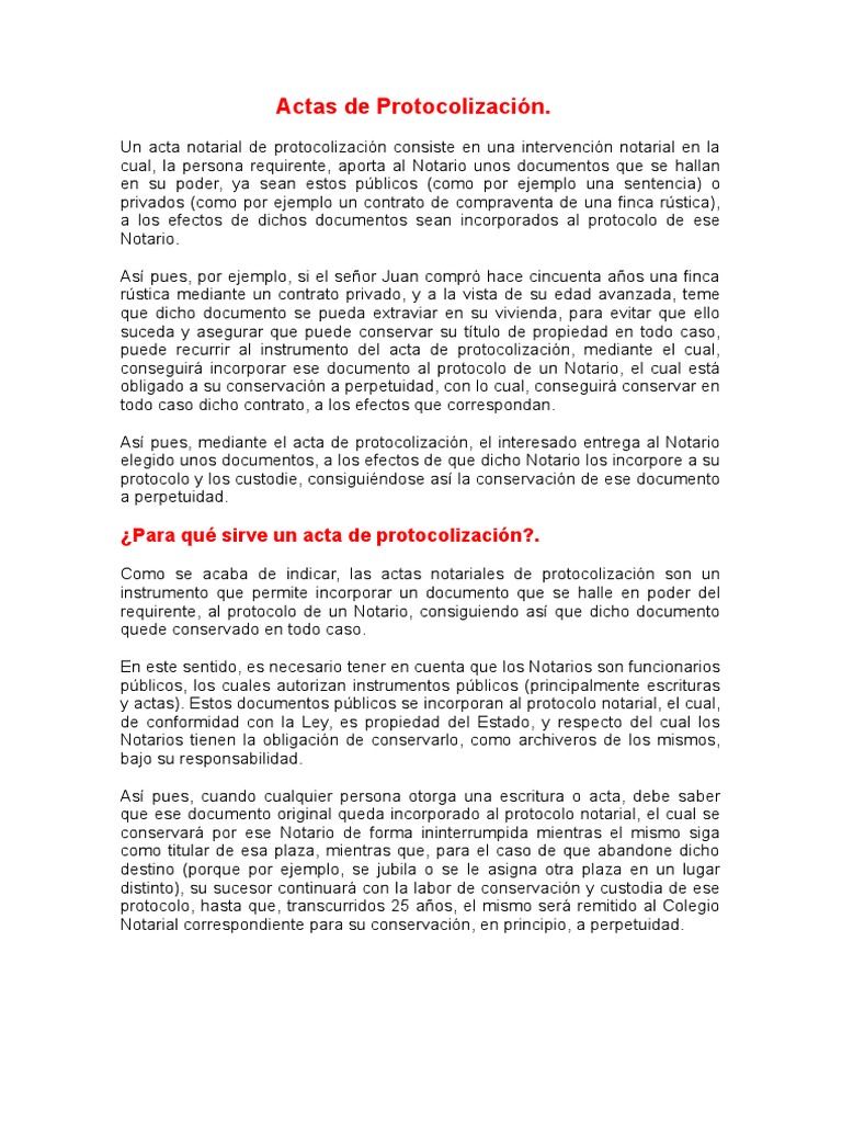 Documento (9) .. Actas de Protocolización | PDF | Ley común | Justicia