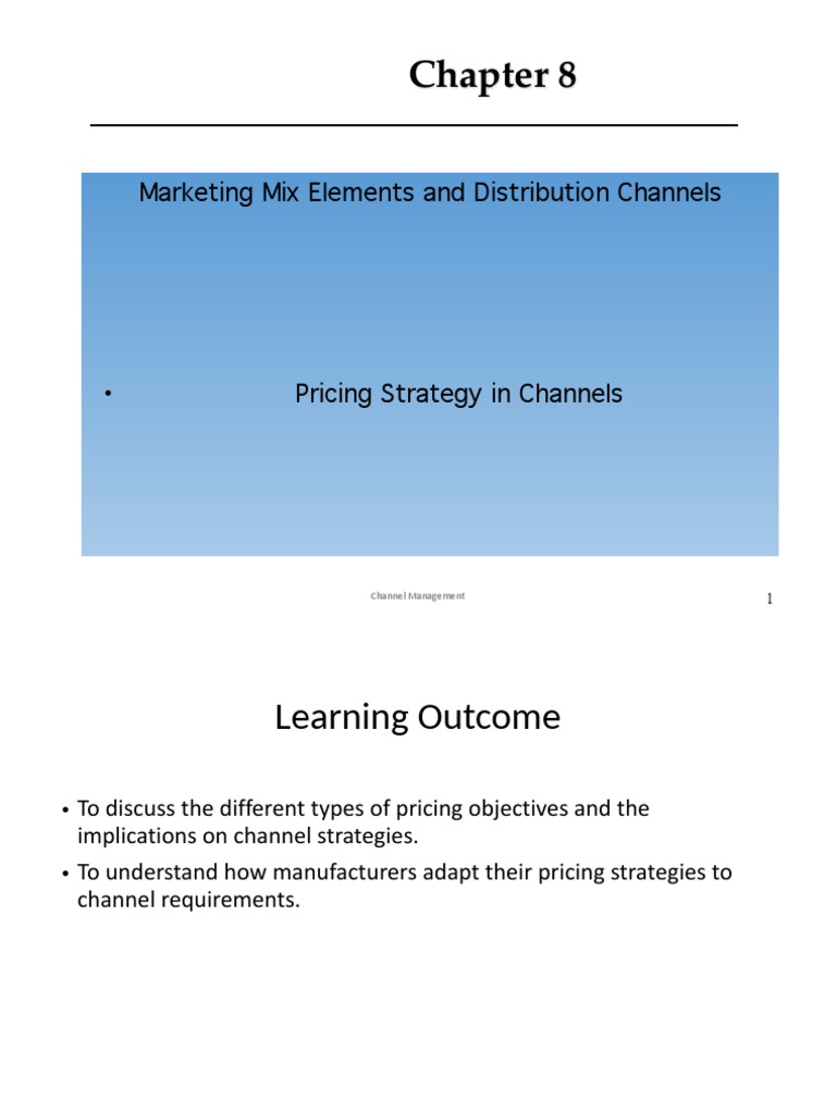 Chapter 8 (Pricing) | PDF | Pricing | Marketing