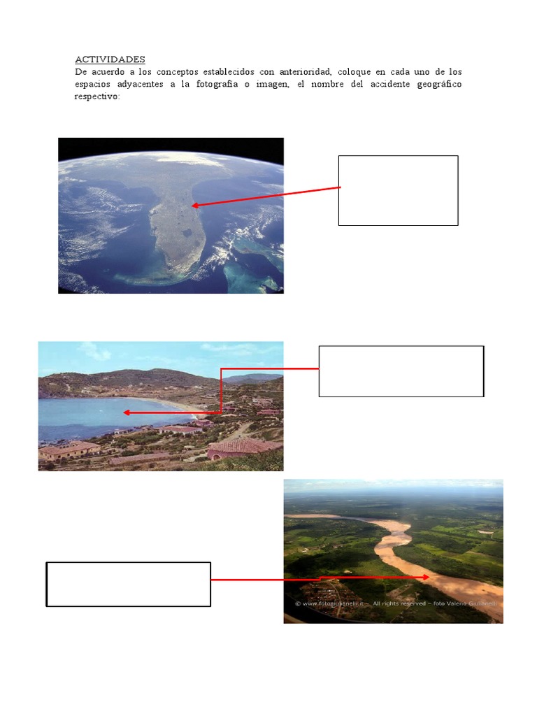 Nombres de Accidentes Geográficos | PDF