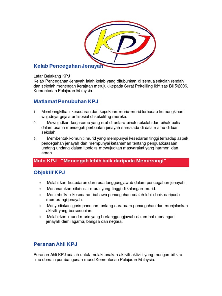 Panduan KPJ | PDF