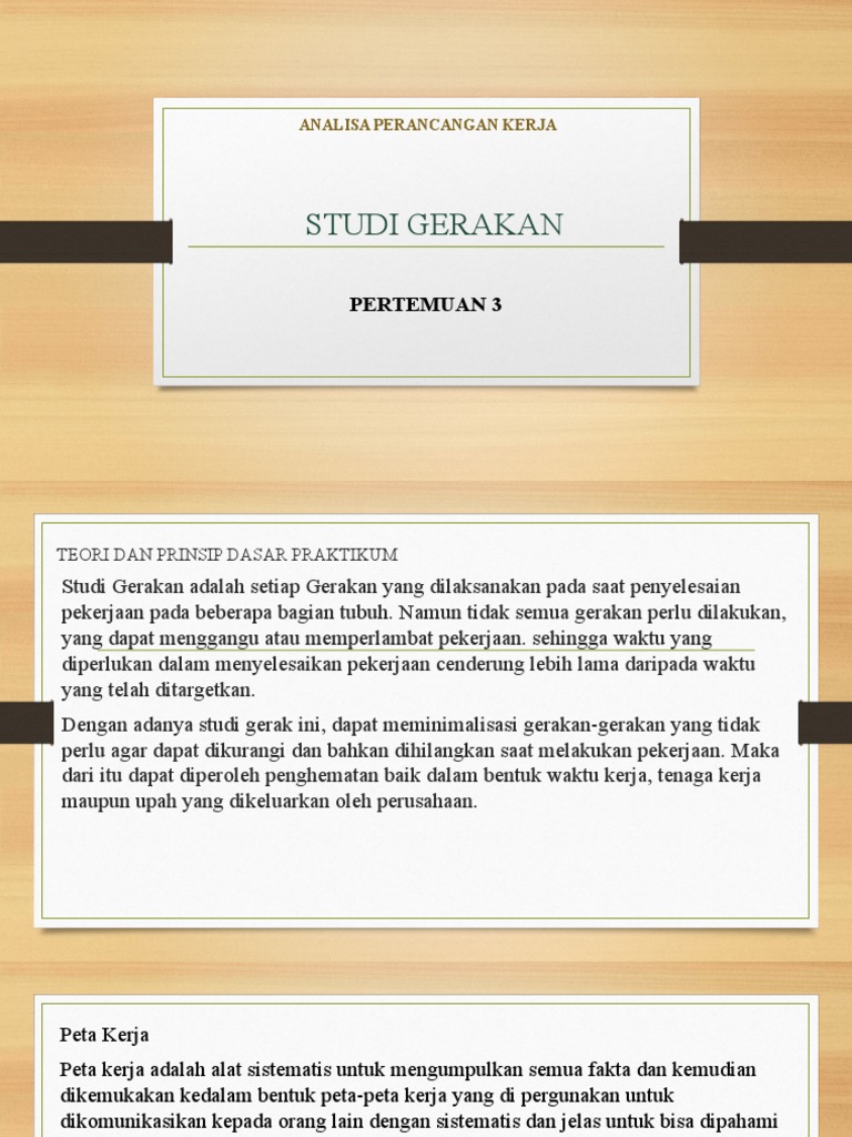Pertemuan 3 Analisa Perancangan Kerja | PDF | Teknologi & Rekayasa