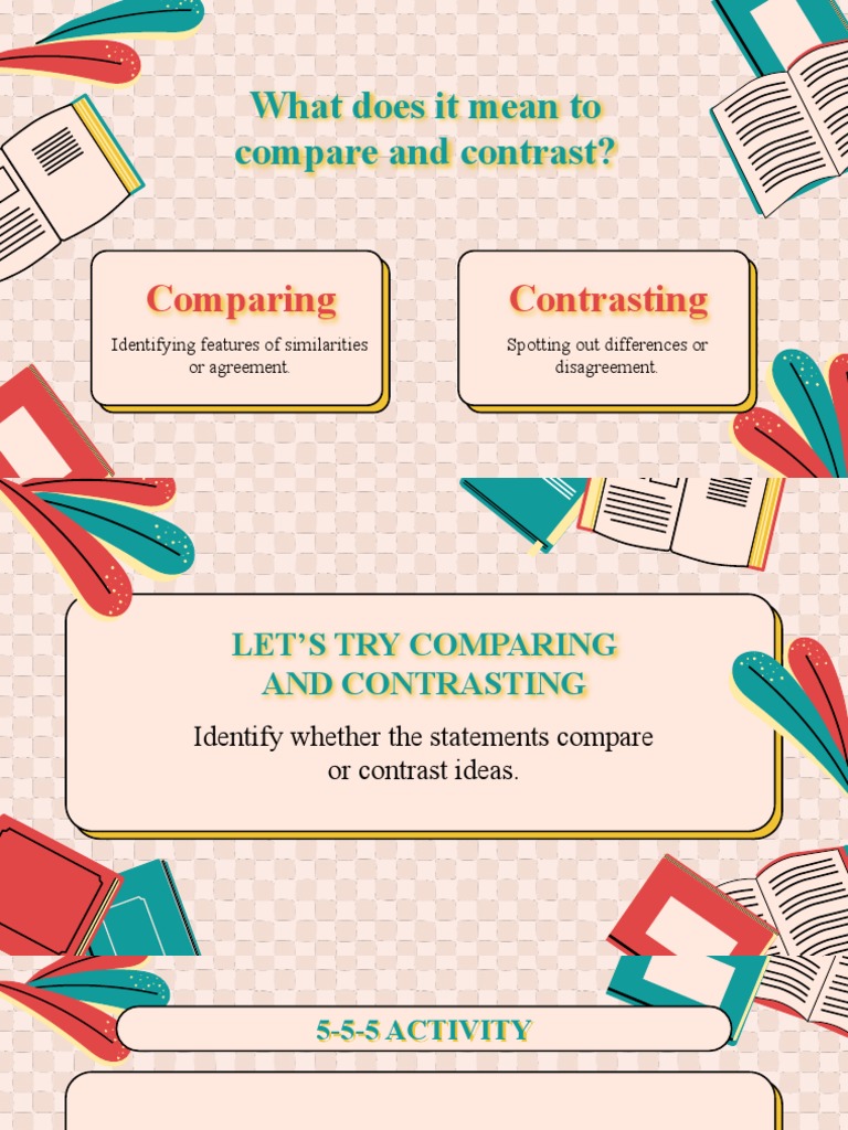 English 8 - Quarter 2 - Lesson 4 (Comparing and Contrasting Opinions ...