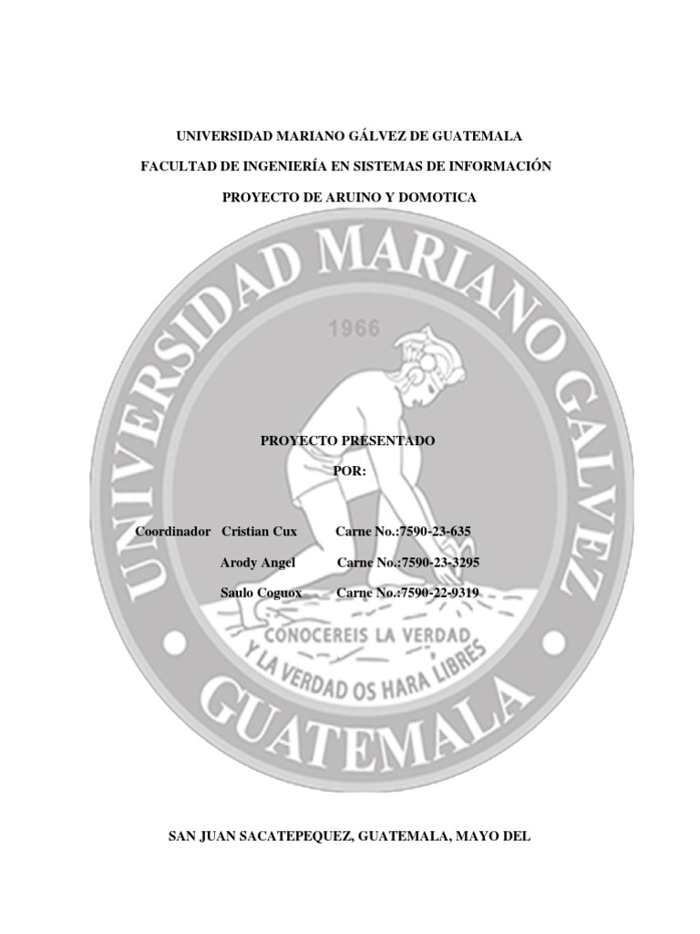 Proyecto de Arduino, Logica | PDF | Ingenieria Eléctrica | Arduino