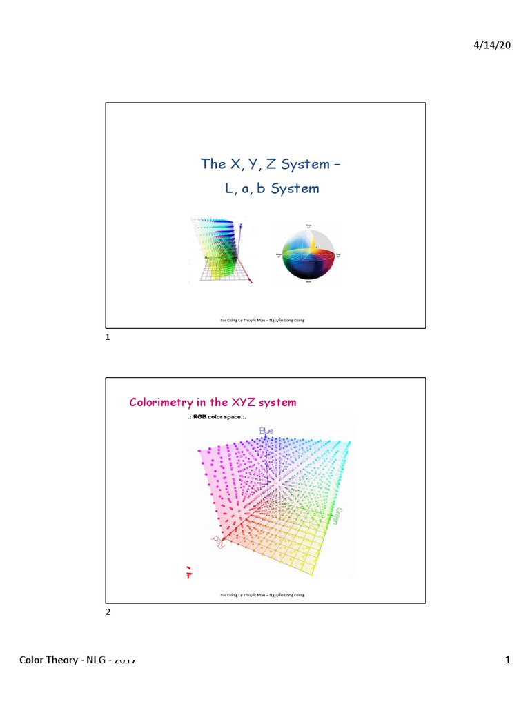 XYZ Lab Color Space | PDF | Color | Hue