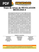Sopa de Letras de Independencia de México | PDF