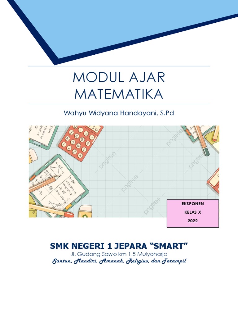 Modul Ajar Matematika: SMK Negeri 1 Jepara "Smart" | PDF
