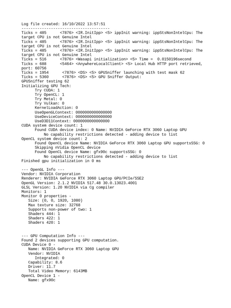 GPU and Codec Performance Log | PDF | Graphics Processing Unit | Shader