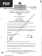 CSEC Math Paper 1 2020 | PDF