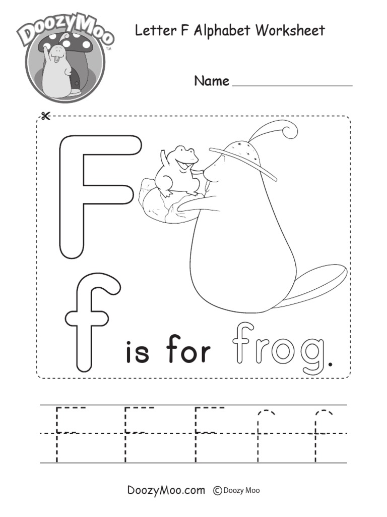 Alphabet Book Letter f Alphabet Activity Worksheet | PDF