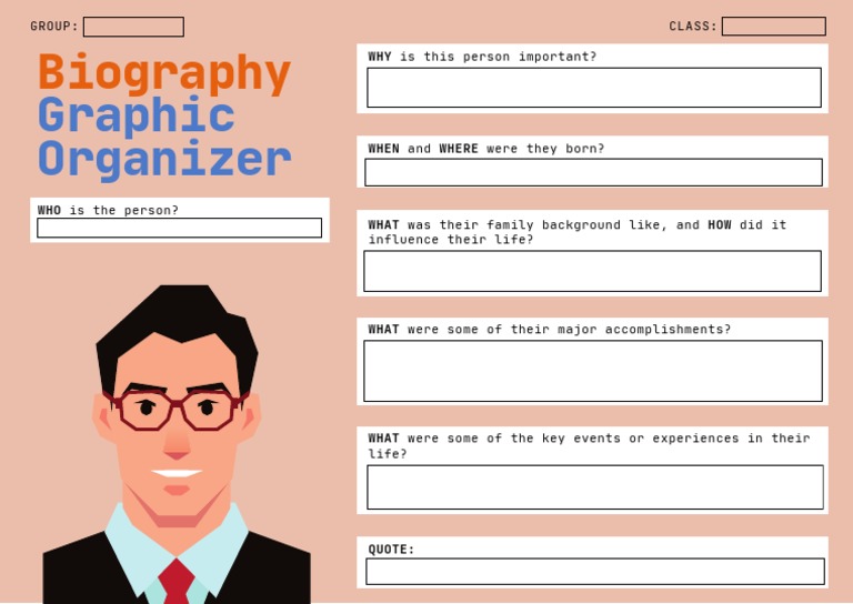 Form Biography Graphic Organizer | PDF