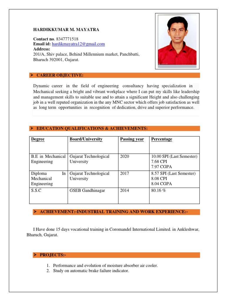 Hardik Resume | PDF