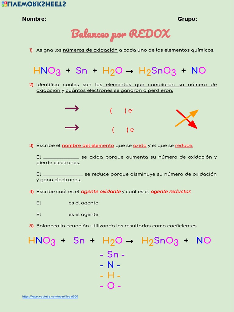 Redox Ejercicios | PDF