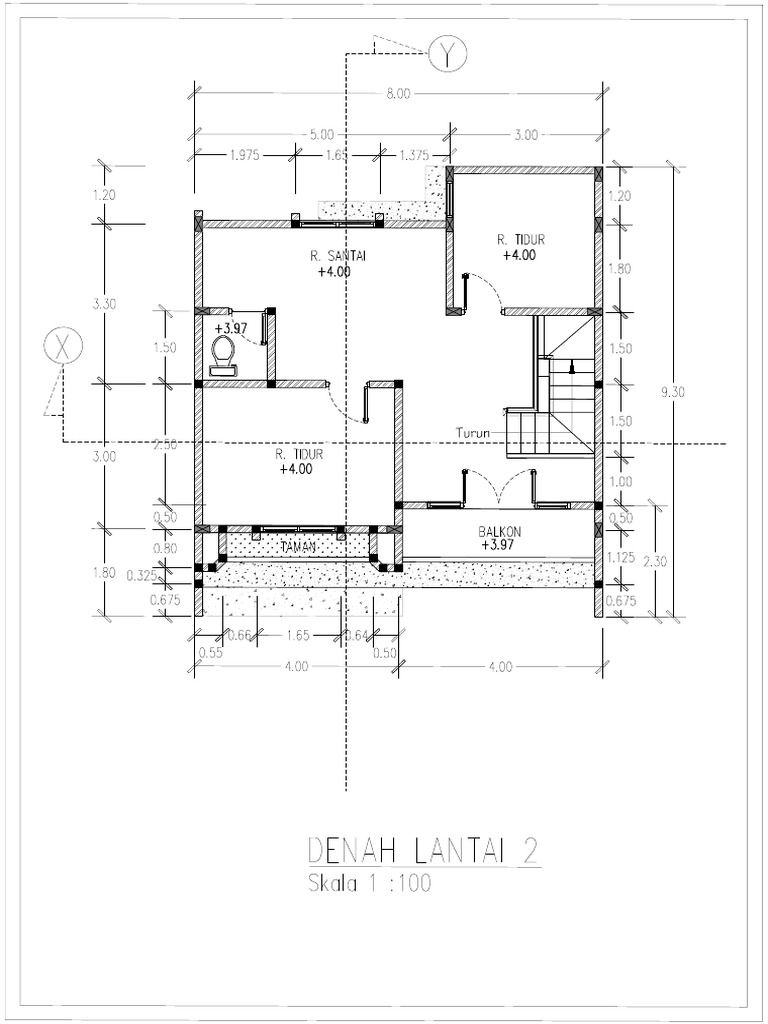 Denah Lt. 2 Rumah Firdaus Pak Irfan | PDF