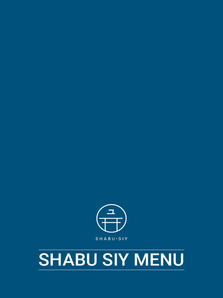 Shabu Siy - Menu (Digital) | PDF | Menu | Restaurants